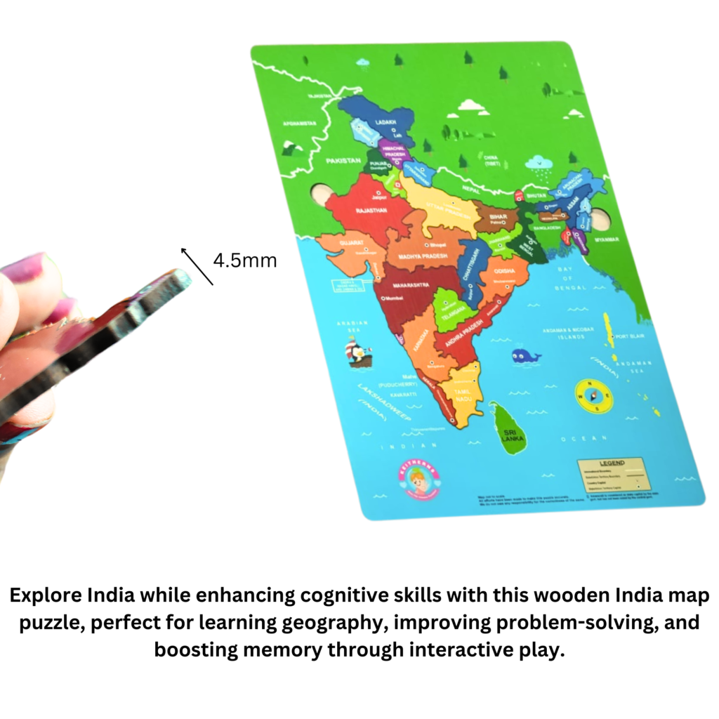 Keitherns Wooden India Map Puzzle – Keitherns